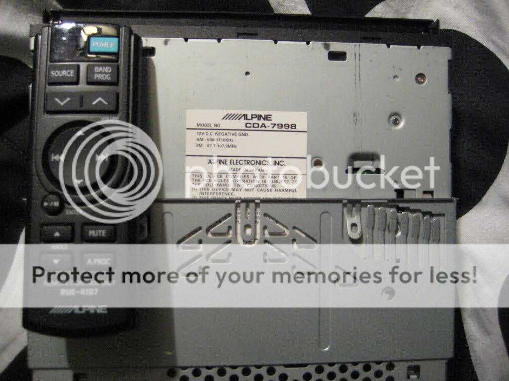 Rare Alpine CDA-7998 1.5 din Phantom Face Full Active Dead Head HU ...