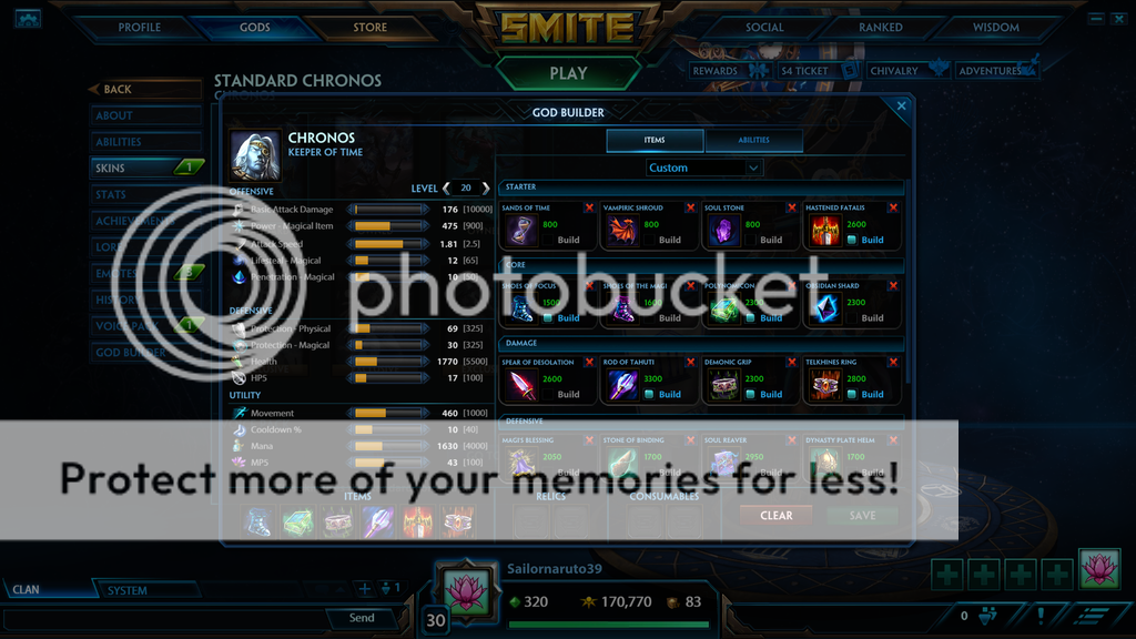 How to build Chronos : r/Smite