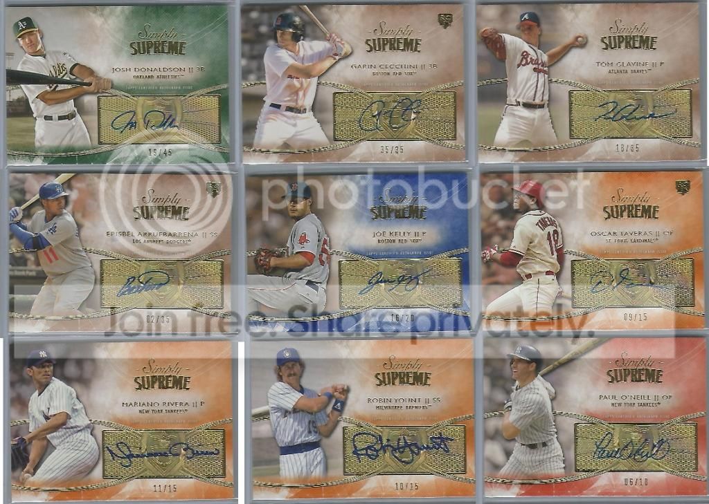 1 Case 2014 Topps Supreme - Every card scanned.